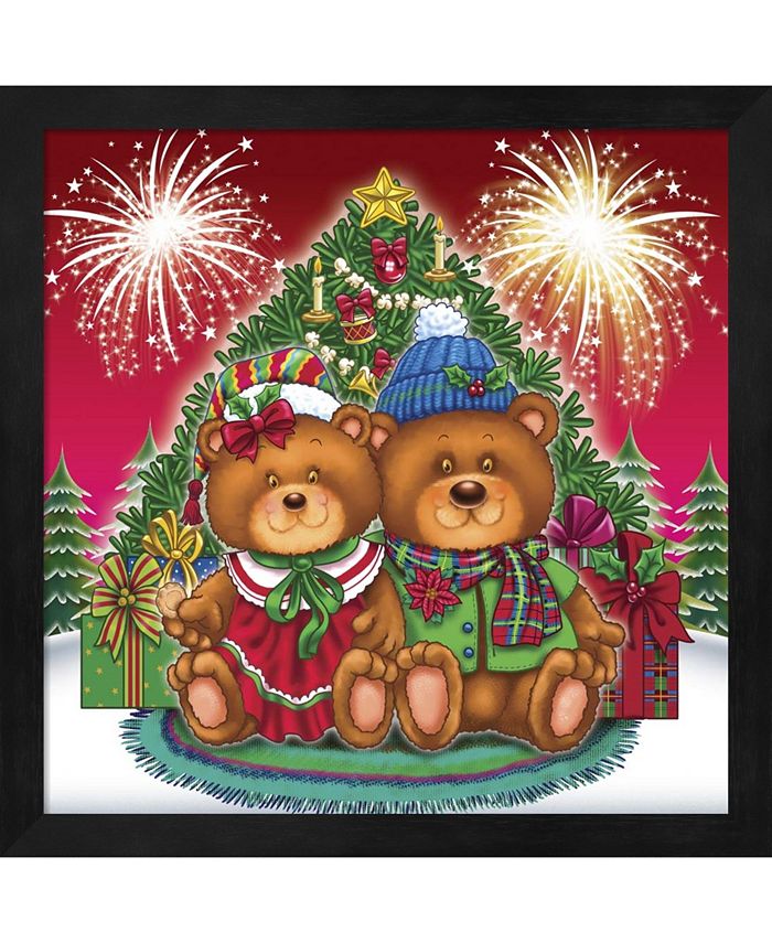 Metaverse Christmas Firework3 By Ratru Framed Art - Macy's