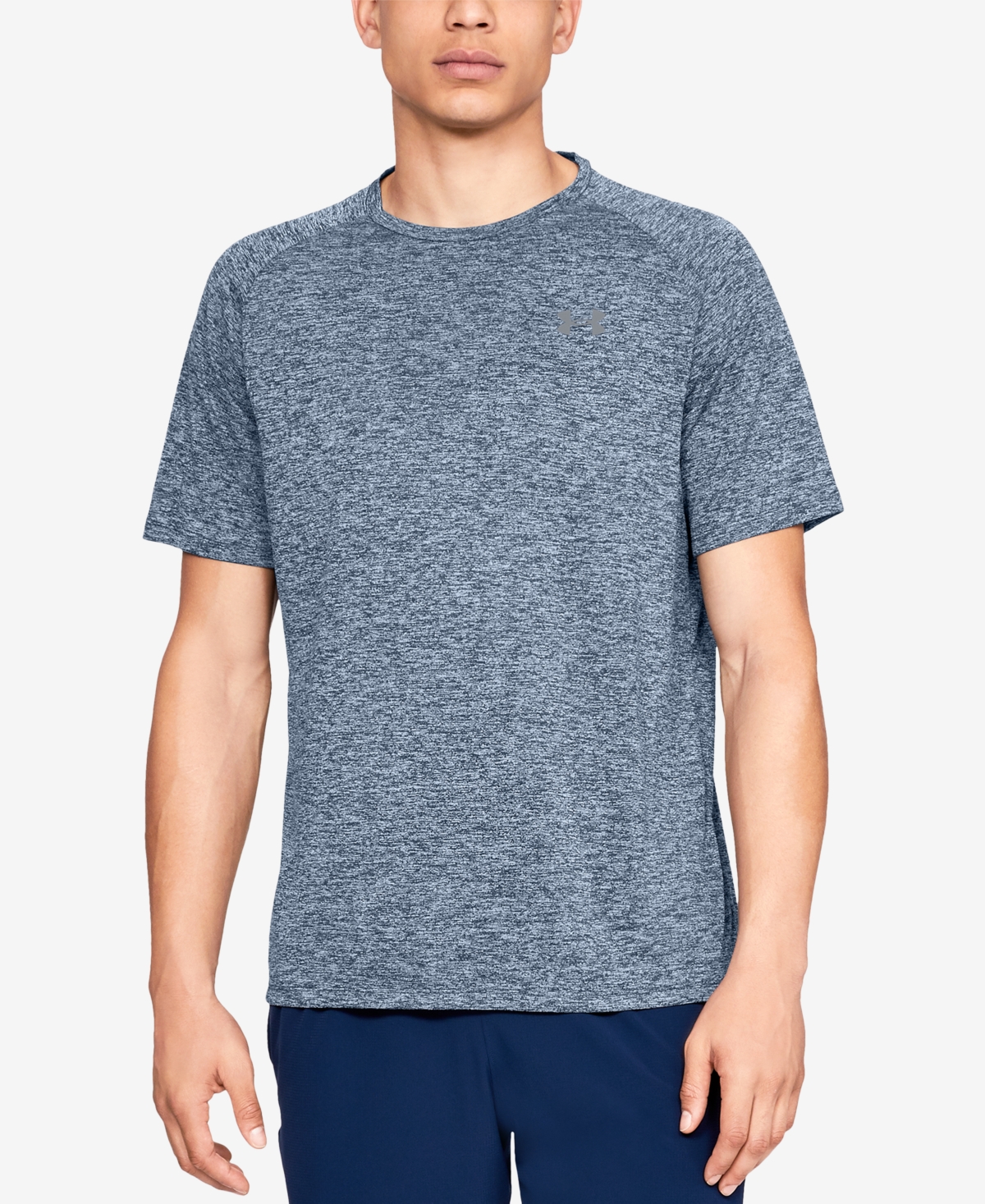 Click here for Under Armour Mens Tech Short Sleeve - Blue Twist prices