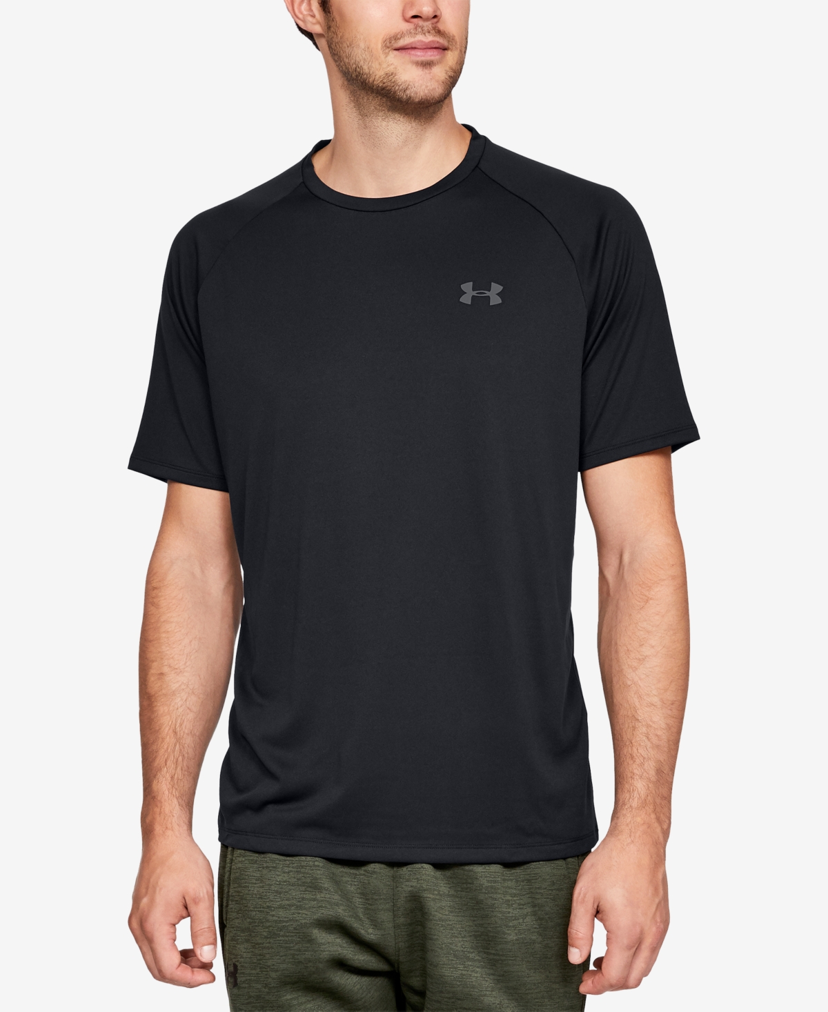Click here for Under Armour Mens Tech Short Sleeve - Black/Graphi... prices