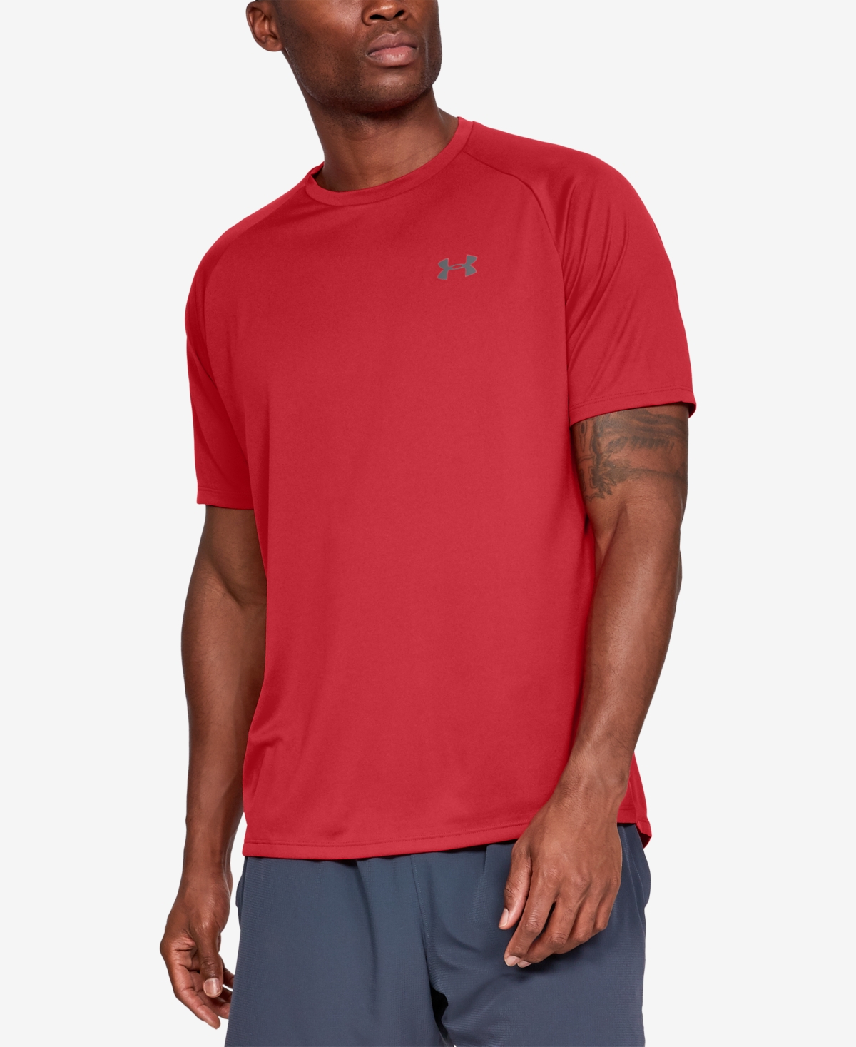 Click here for Under Armour Mens Tech Short Sleeve - Red/Graphite prices