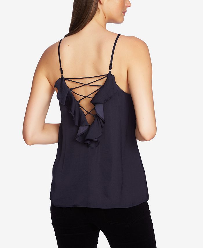1.STATE Laced-Back Halter Top - Macy's