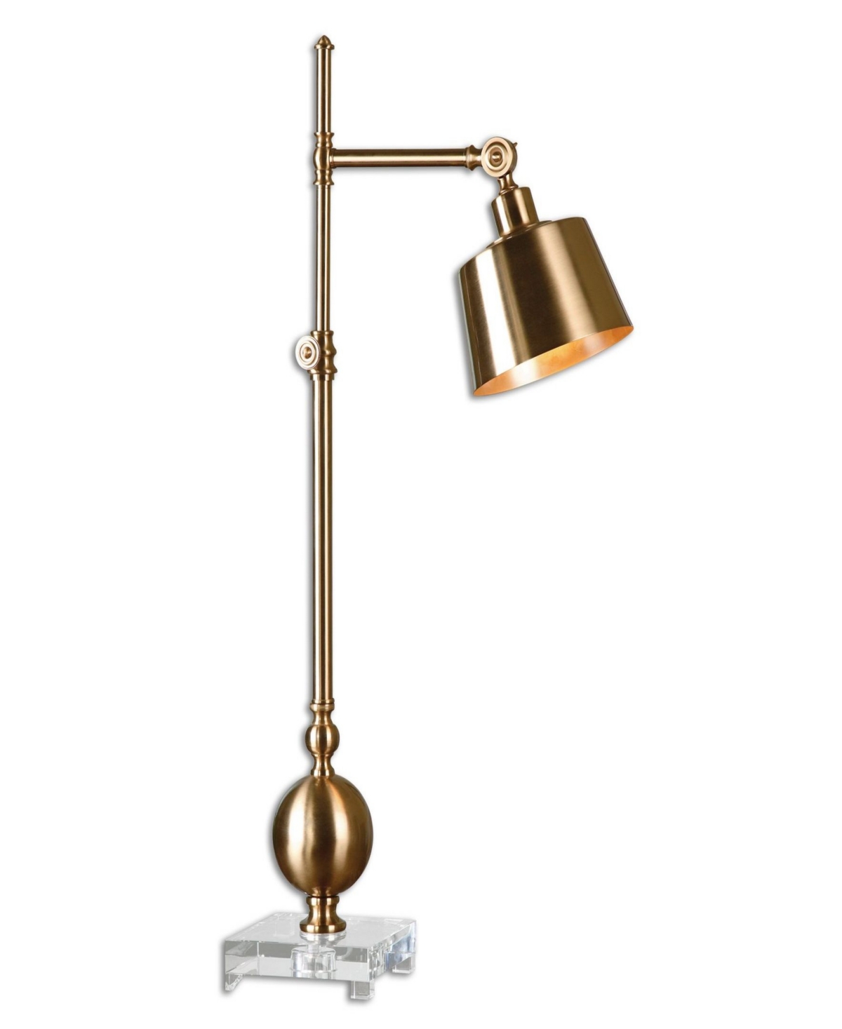 Click here for Uttermost Laton Brushed Brass Task Lamp - Open Mis... prices