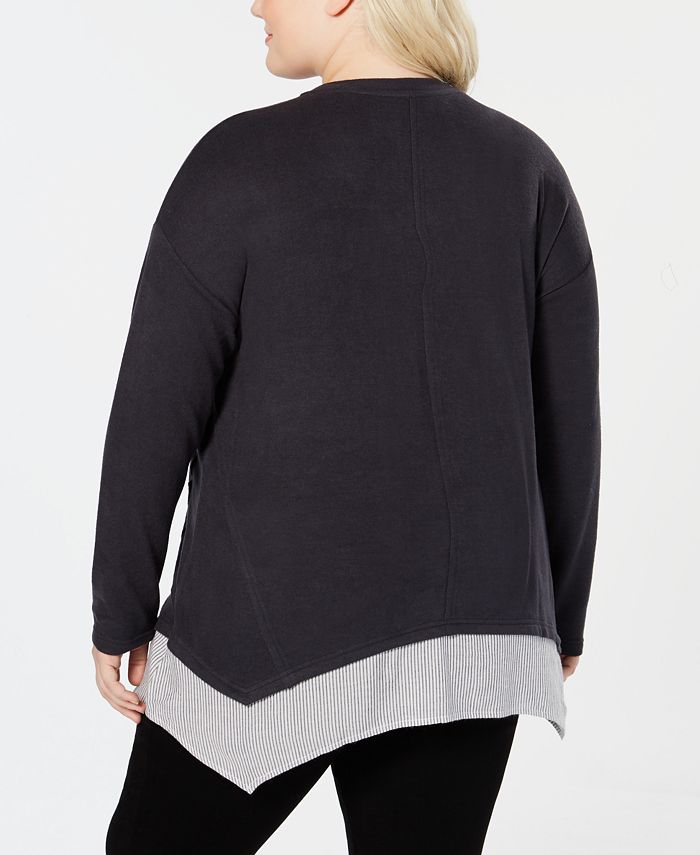 Style & Co Plus Size Layered-Look Top, Created for Macy's - Macy's