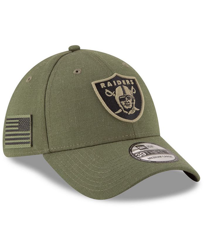 New Era Oakland Raiders Salute To Service 39THIRTY Cap - Macy's