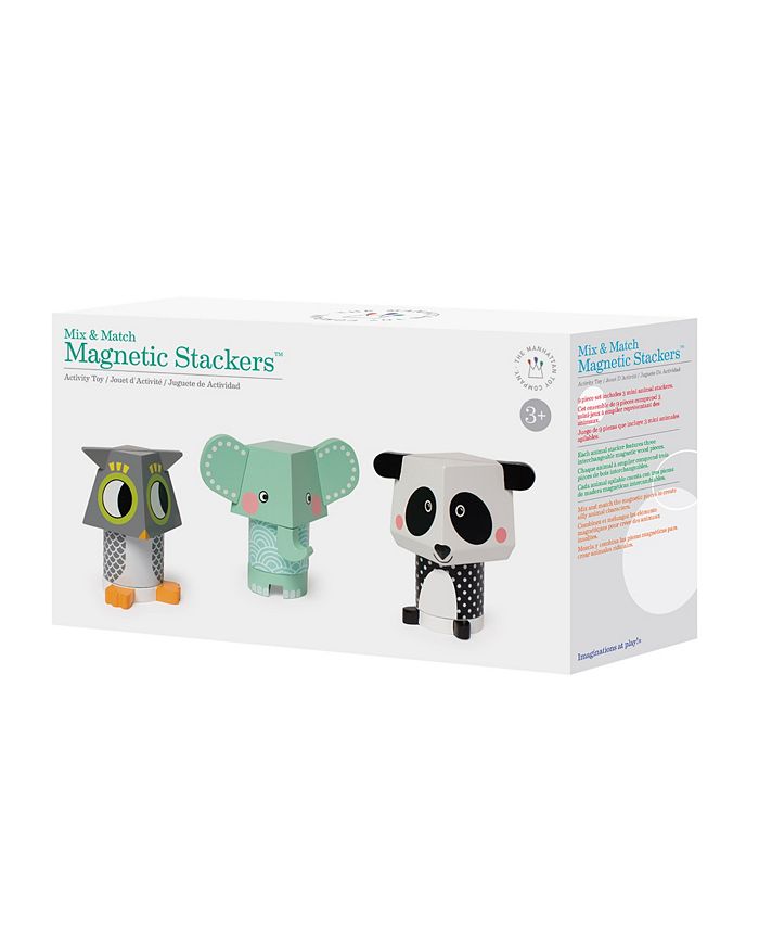 Manhattan Toy Company Manhattan Toy Mix And Match Magnetic Stackers Panda, Owl, Elephant - Macy's