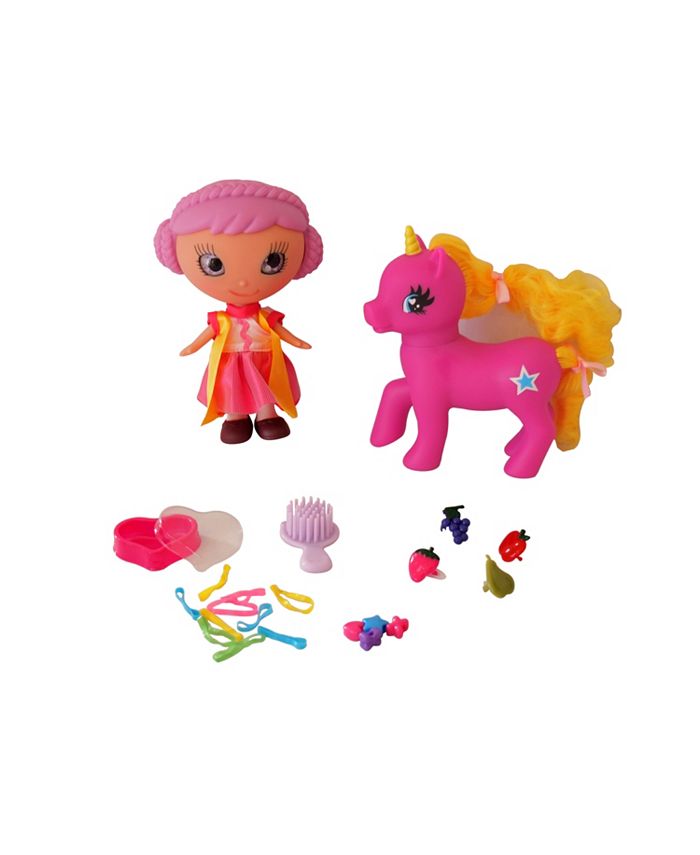 Redbox Wonder Pony Land Girl Doll With Unicorn And Hairplay Accessories ...