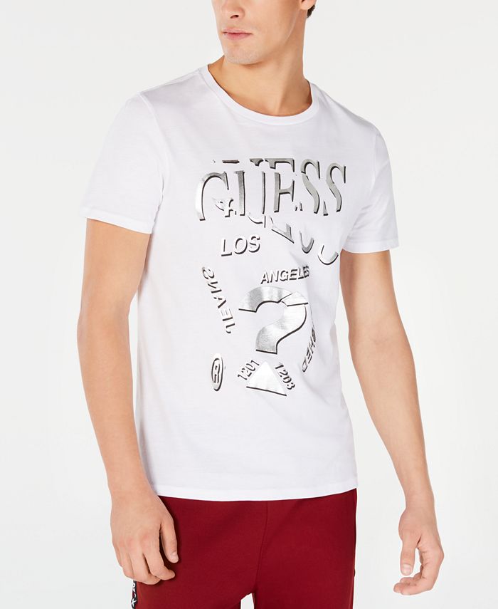 GUESS Men's Abstract Logo Graphic T-Shirt - Macy's