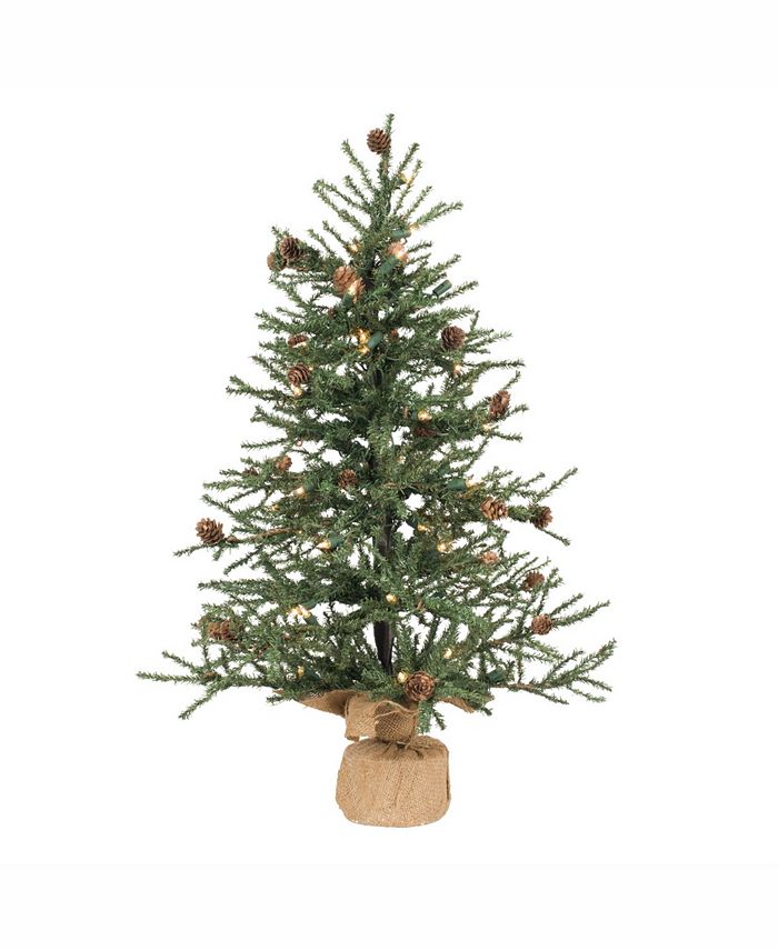 Vickerman 30 inch Carmel Pine Artificial Christmas Tree - Macy's