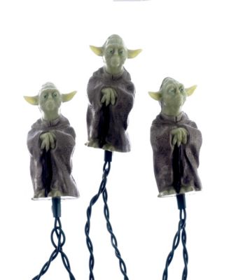 Kurt Adler UL 10-Light Star Wars Plastic Yoda Light Set - Macy's