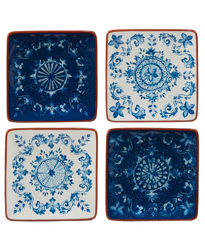 Certified International Porto 4-Pc. Canape Plate - Macy's