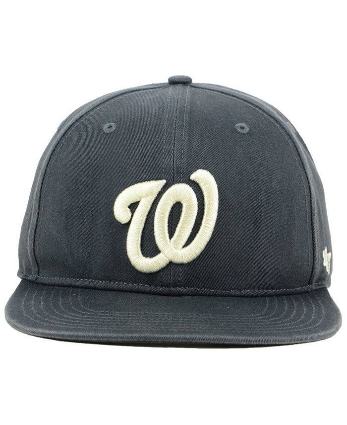 '47 Brand Washington Nationals Garment Washed Navy Snapback Cap ...