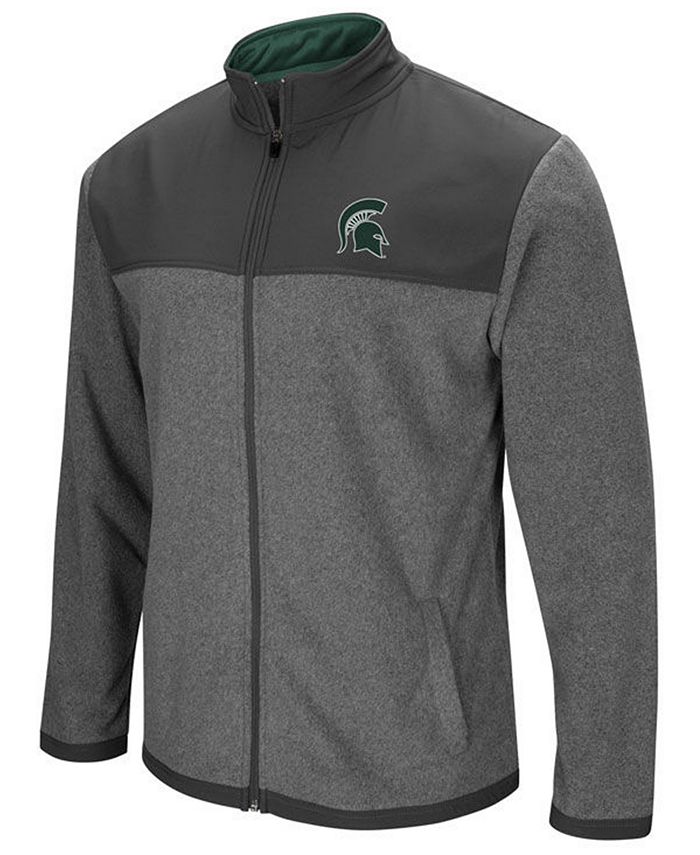 Colosseum Men's Michigan State Spartans Full-Zip Fleece Jacket - Macy's