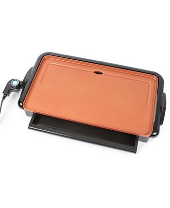 Nostalgia Non-Stick Copper Griddle With Warming Drawer - Macy's
