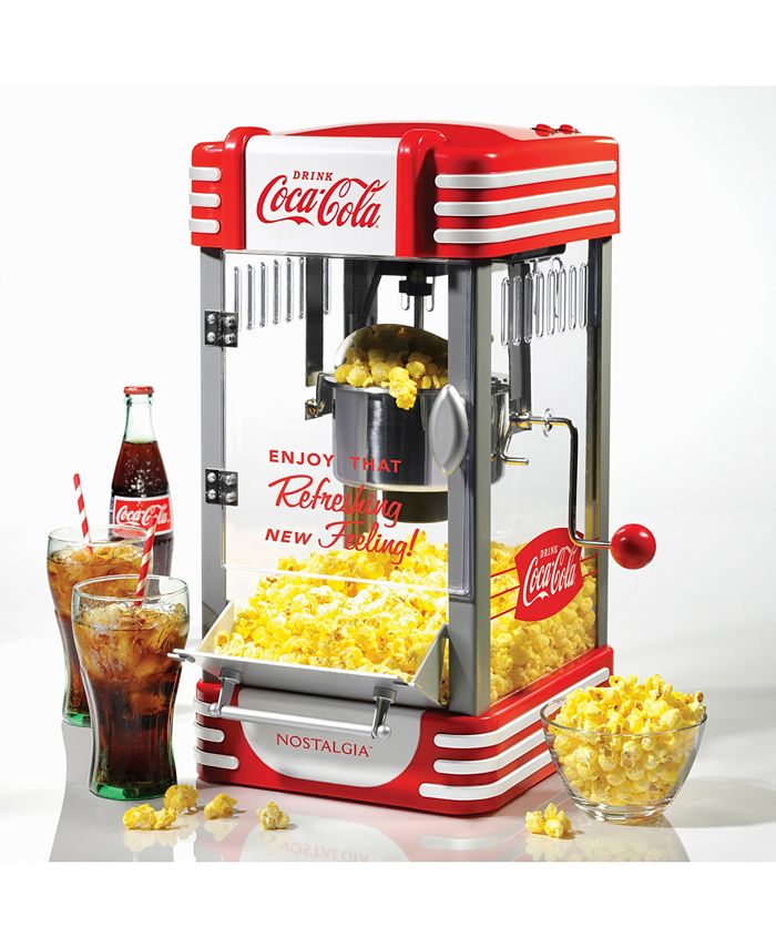 Nostalgia Coca-Cola 2.5-Ounce Kettle Popcorn Maker - Macy's
