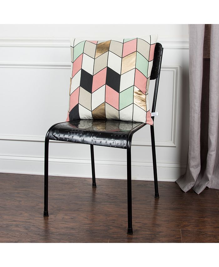 Rizzy Home Rachel Kate Geometrical Design Polyester Filled Decorative ...