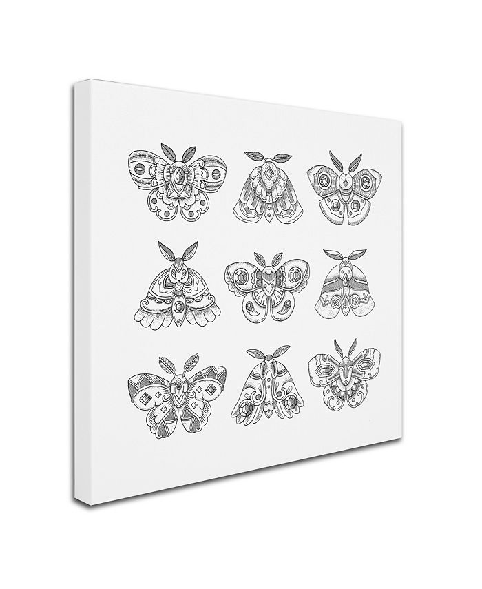 Trademark Global Filippo Cardu 'Moths' Canvas Art, 24" x 24" - Macy's