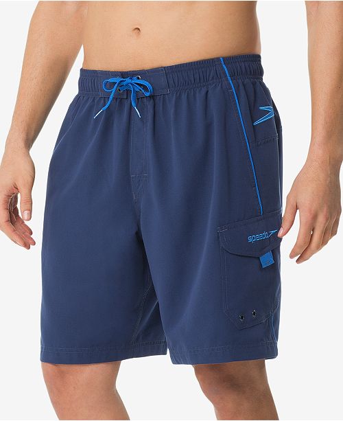 Speedo Men's Performance Marina 9'' Swim Trunks & Reviews - Swimwear ...