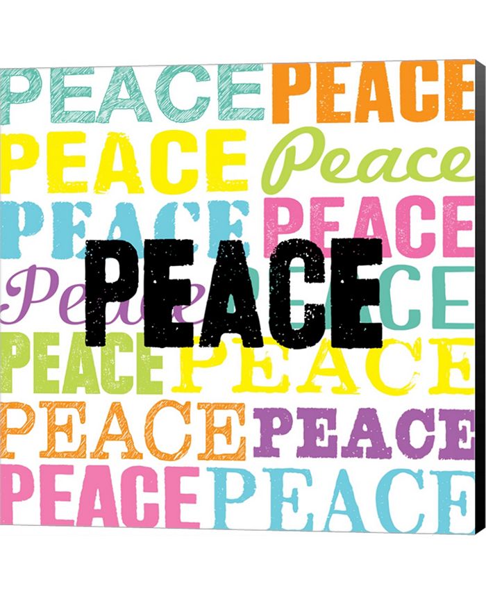Metaverse Peace - Color by Louise Carey Canvas Art - Macy's