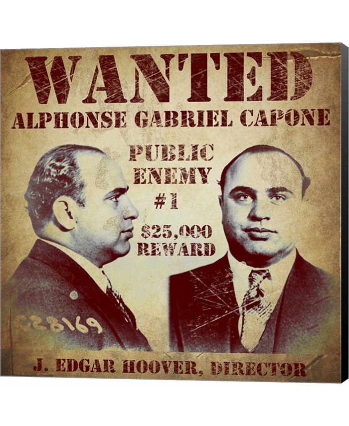 Metaverse Al Capone Wanted Poster by Vintage Apple Collection Canvas ...