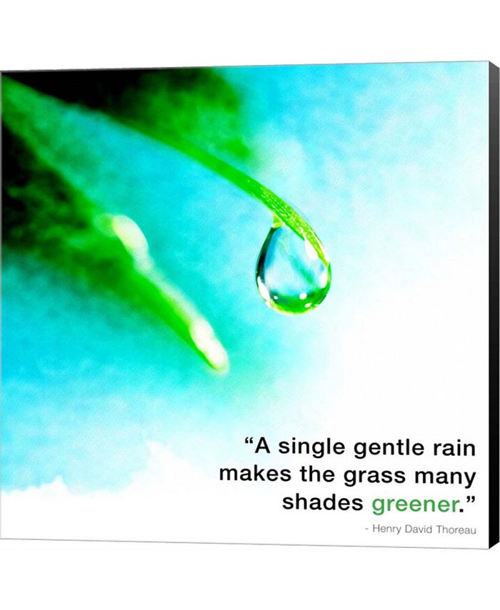 Metaverse A Single Gentle Rain - Henry Thoreau Quote (Droplet) by Quote ...