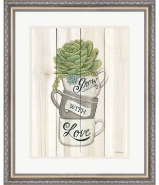 Metaverse Grow with Love Succu by Deb Strain Framed Art - Macy's