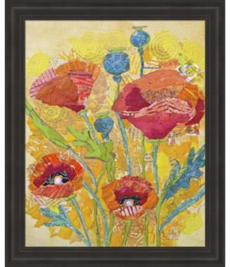 Poppy Collage II by Elizabeth St. Hilaire Framed Art - Macy's