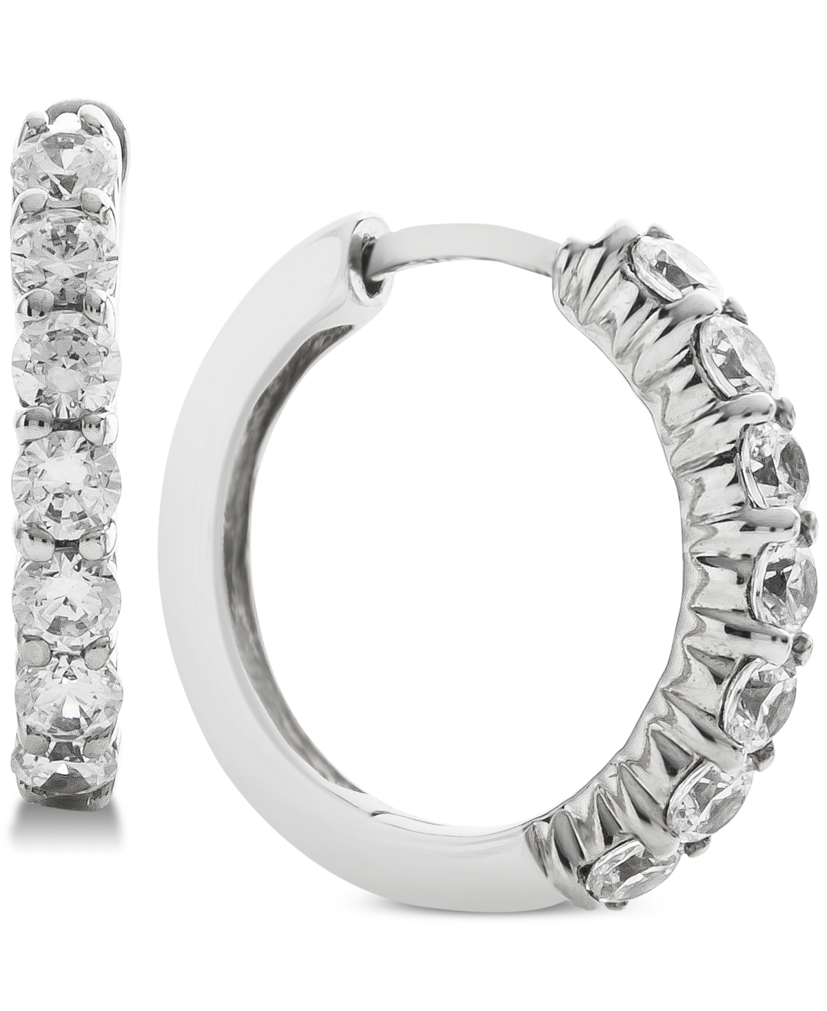 Click here for Diamond Hoop Earrings (1 ct. t.w.) in 14k White Go... prices