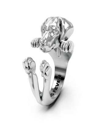 Rhodesian Ridgeback Hug Ring in Sterling Silver - Macy's