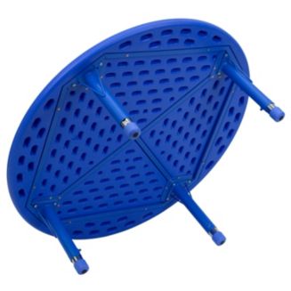 45'' Round Blue Plastic Height Adjustable Activity Table - Macy's