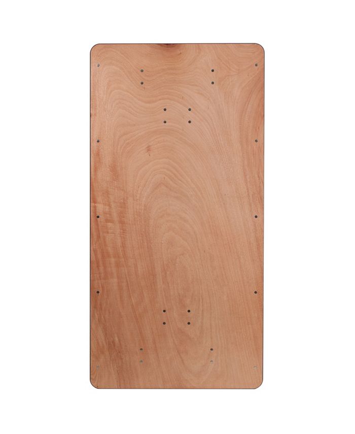 Flash Furniture 36'' X 72'' Rectangular Wood Folding Banquet Table With ...