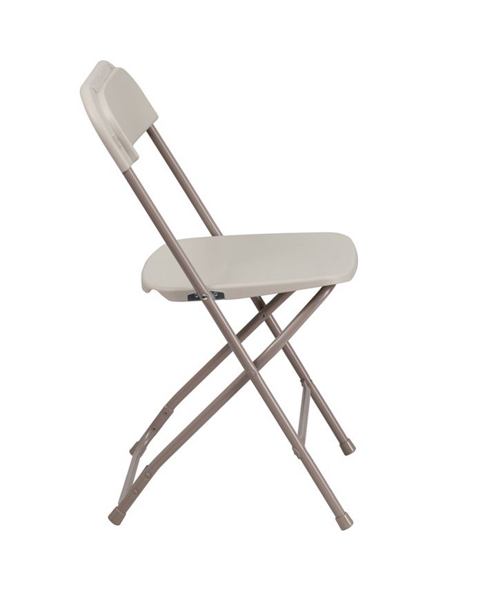 Flash Furniture Hercules Series 650 Lb. Capacity Premium Beige Plastic ...