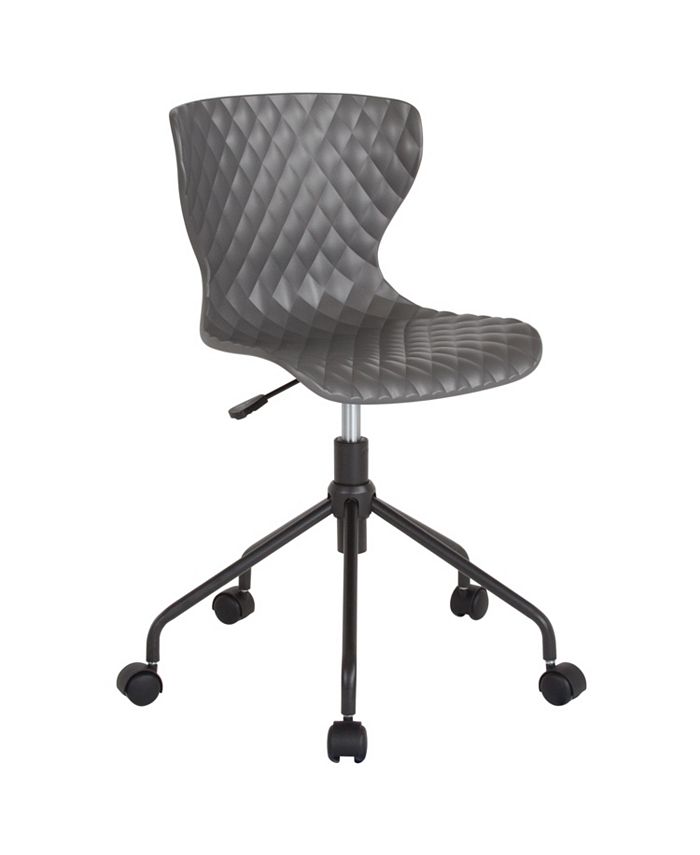 Flash Furniture Brockton Contemporary Design Gray Plastic Task Chair ...