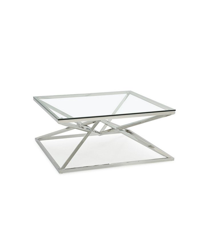VIG Furniture Modrest Xander Modern Square Glass Coffee Table - Macy's