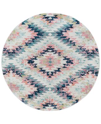 Surya Anika ANI-1027 White 7'10" Round Area Rug - Macy's