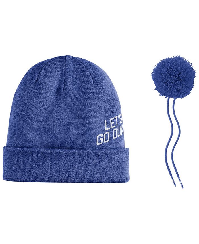 Nike Duke Blue Devils Striped Beanie Knit Hat - Macy's