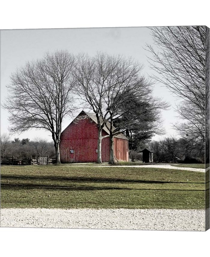 Metaverse Country Barn Circa 1865 by Harold Silverman Canvas Art - Macy's