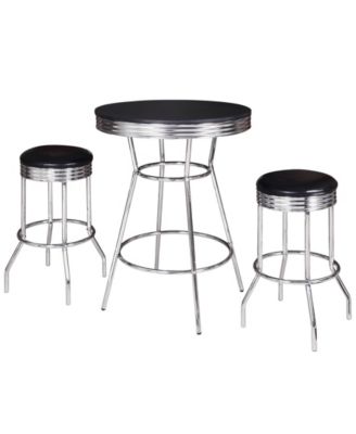 Blue Wave Remington 3 Piece Pub Table Set - Macy's