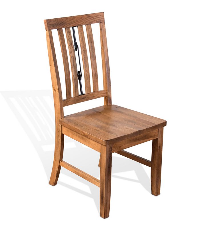 Sunny Designs Sedona Rustic Oak Turnbuckle Back Chair - Macy's