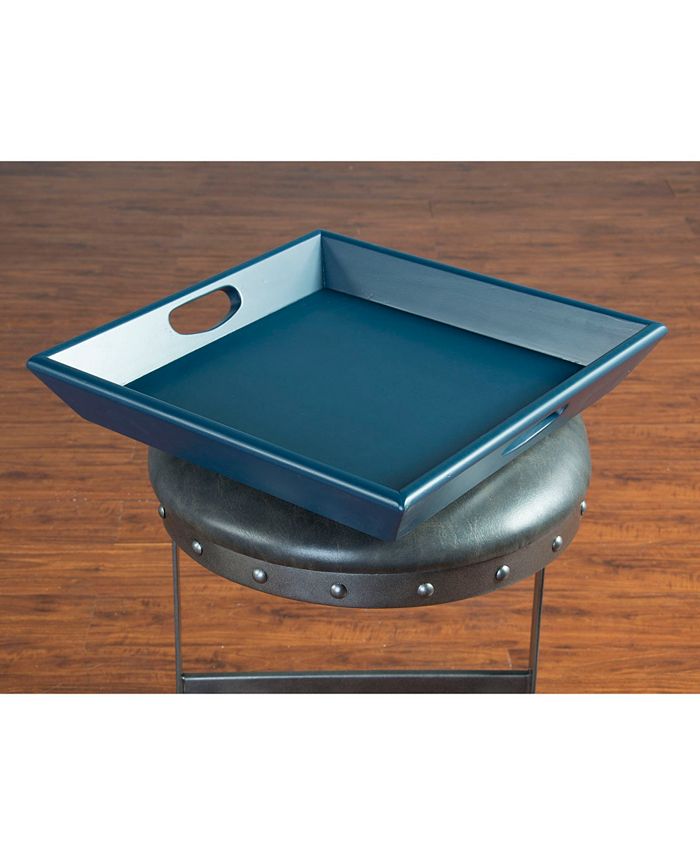 Sunny Designs Navy Blue Serving Tray - Macy's