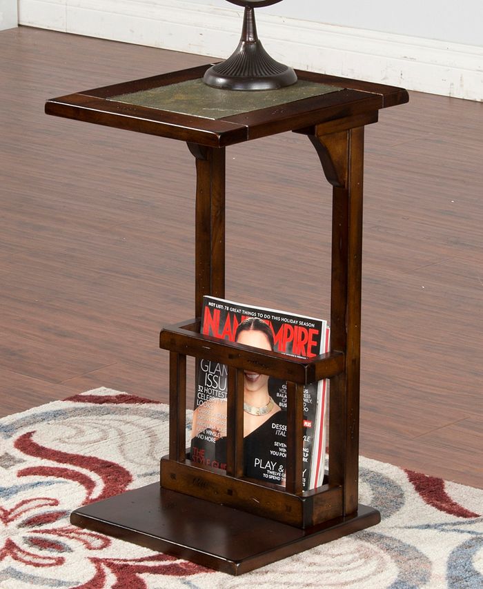 Sunny Designs Santa Fe Dark Chocolate Sofa Mate Table - Macy's