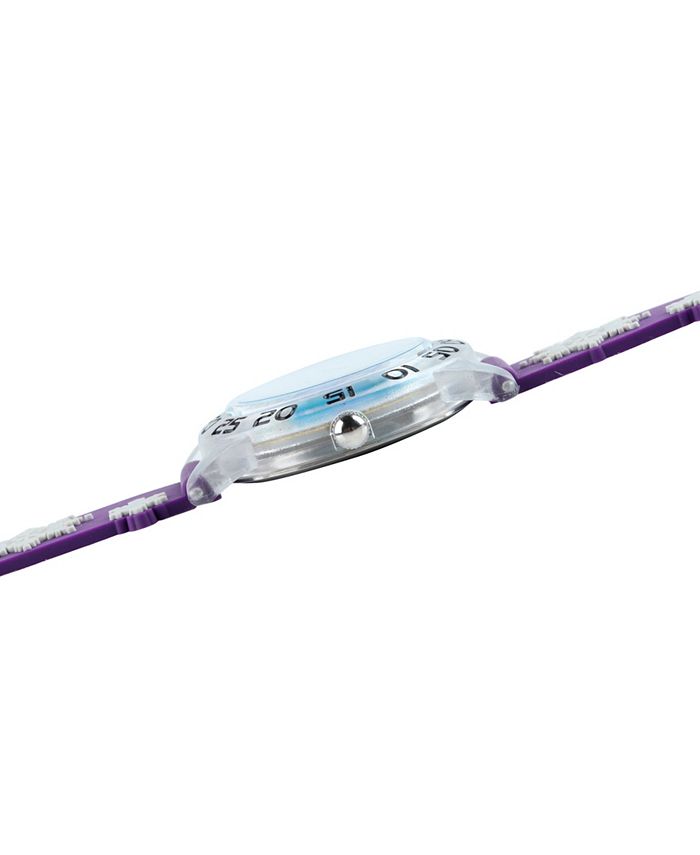 ewatchfactory Disney Frozen Anna and Elsa Girls' Plastic Time Teacher ...