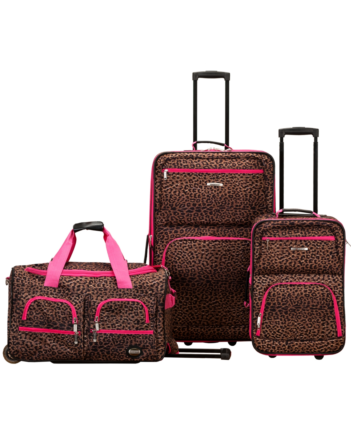 Click here for Rockland 3-Pc. Softside Luggage Set - Cheetah with... prices