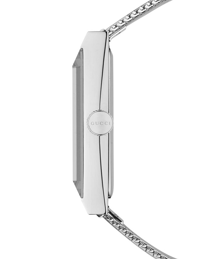 Gucci G-Frame Stainless Steel Mesh Bracelet Watch 21x34mm - Macy's