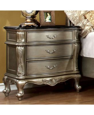 Luxurious Night Stand, Gold Finish - Macy's