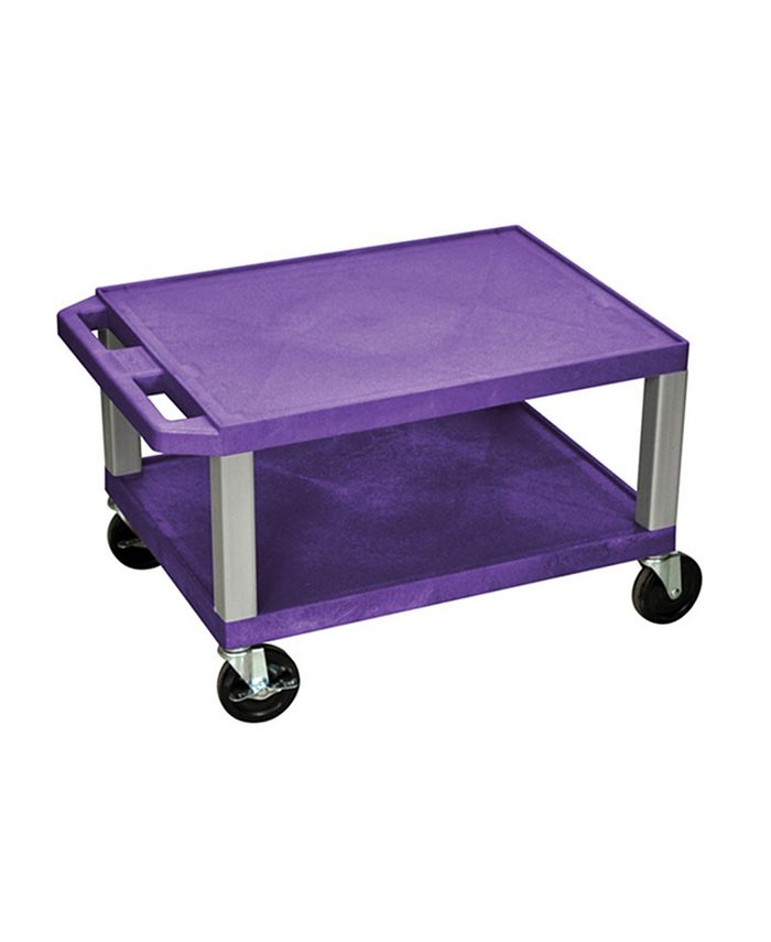 Clickhere2shop 16"H Tuffy AV Cart with 2 Shelf, Electric - Macy's