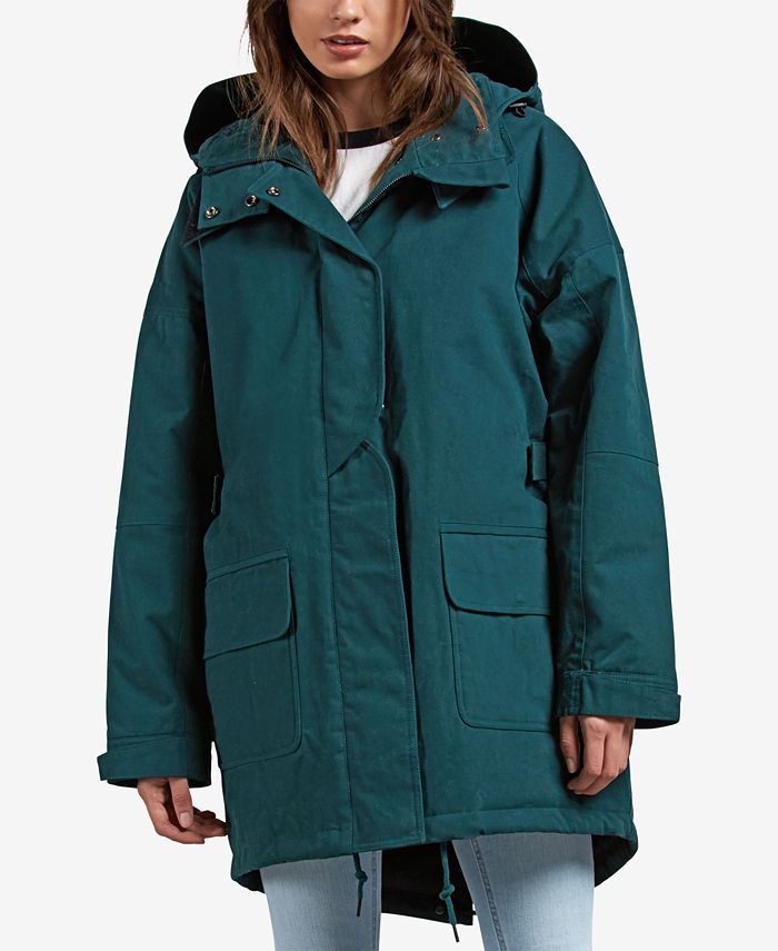 Volcom Juniors' Volcover Water-Repellent Parka - Macy's