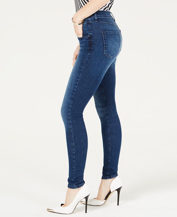 GUESS Chevron 1981 Button-Fly Skinny Jeans - Macy's