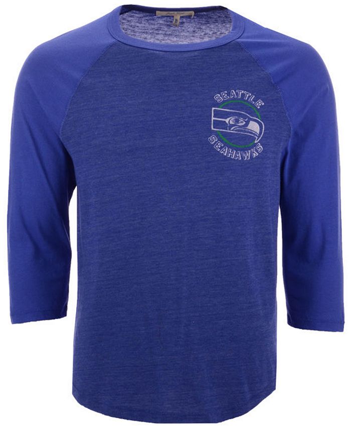 Authentic NFL Apparel Men's Seattle Seahawks End Around Three-Quarter ...