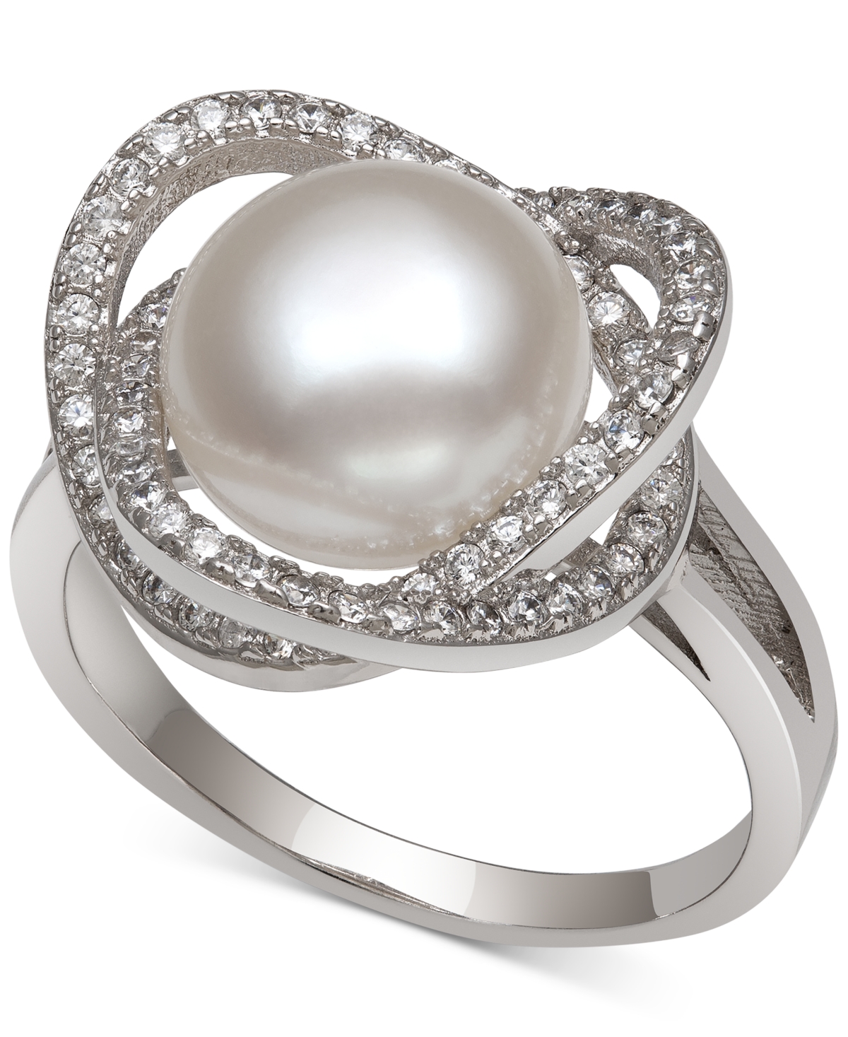 Click here for Cultured Freshwater Pearl (9mm) & Cubic Zirconia S... prices