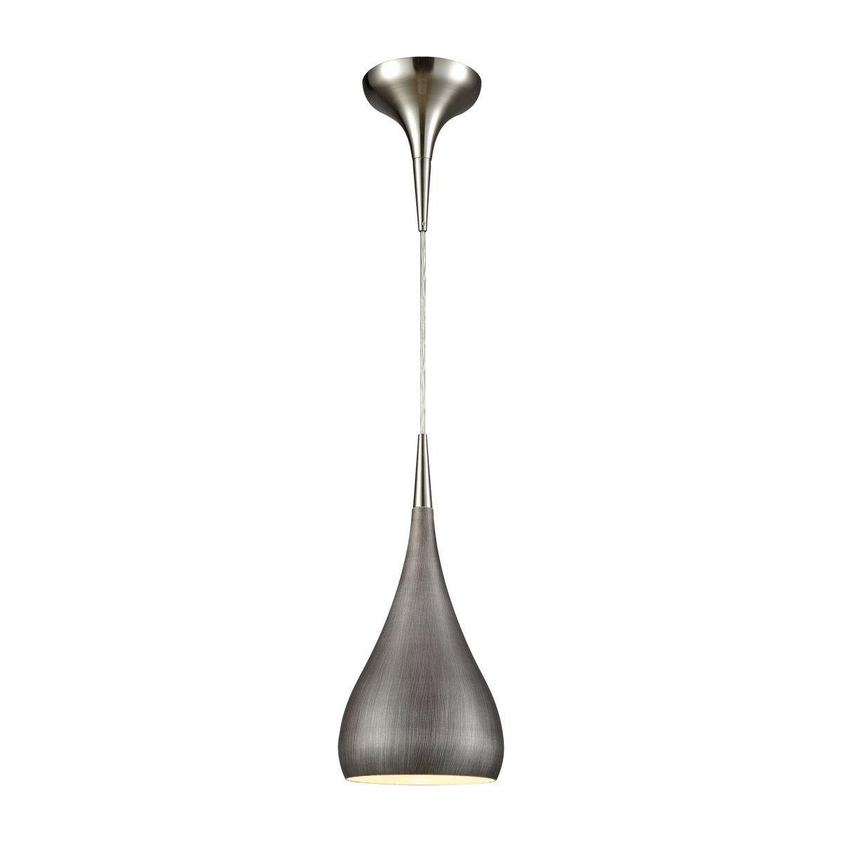 Click here for Lindsey 1 Light Pendant in Satin Nickel with Weath... prices